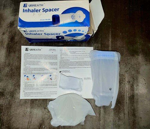 Adult & Pediatric Inhalation Chamber With Mask Spacer HC100 UB UBREATH ...