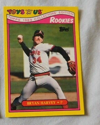 1989 Toys R Us #13 Bryan Harvey California Angels Baseball Card | eBay