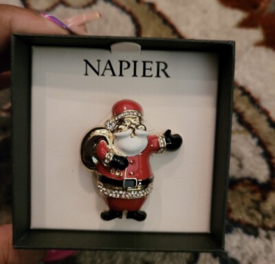 Napier Santa brooch pin | eBay