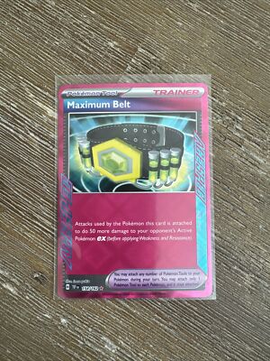 Pokémon Trainer Tool - Maximum Belt 154/162 ACE Spec Rare Holo ...