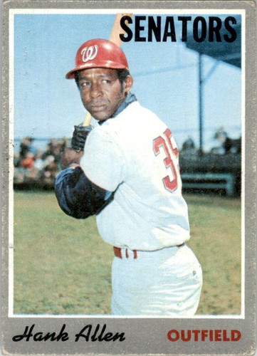 1970 Topps Baseball Hank Allen Washington Senators #14 | eBay