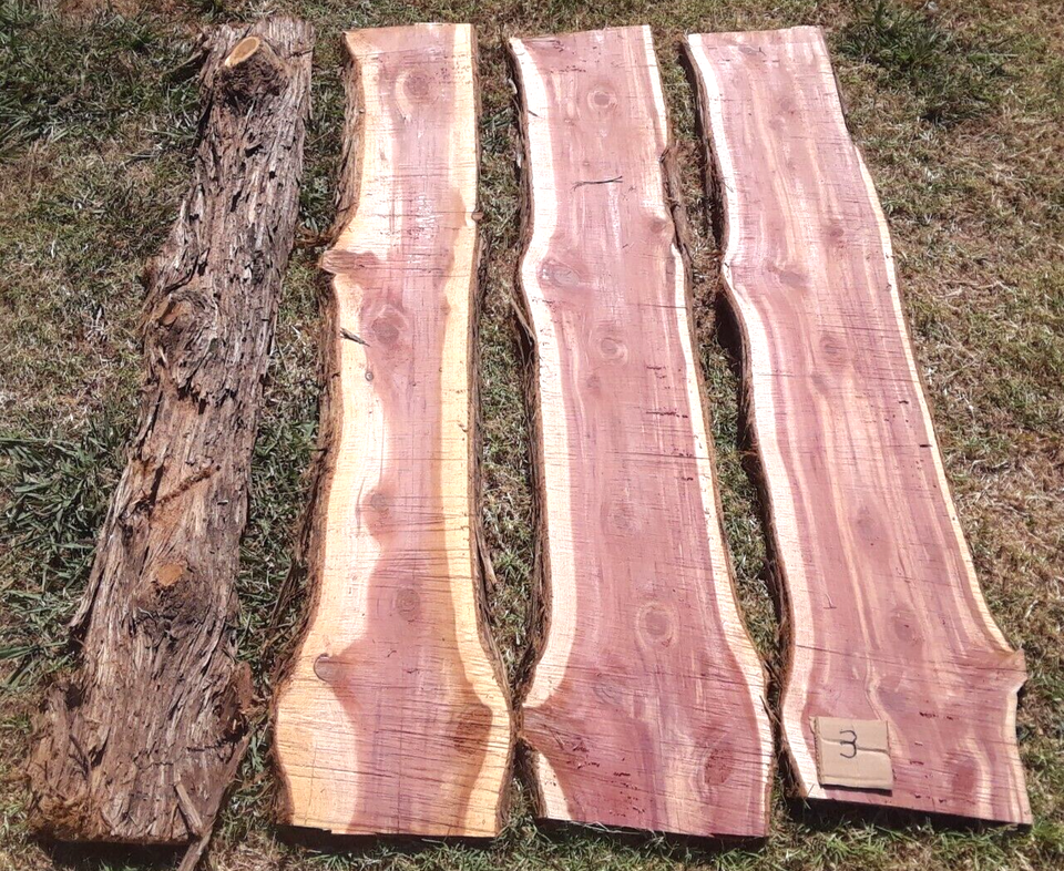 RED CEDAR LIVE EDGE WOOD SLABS GREAT FOR RUSTIC LOOKING WOOD PROJECTS 4 ...