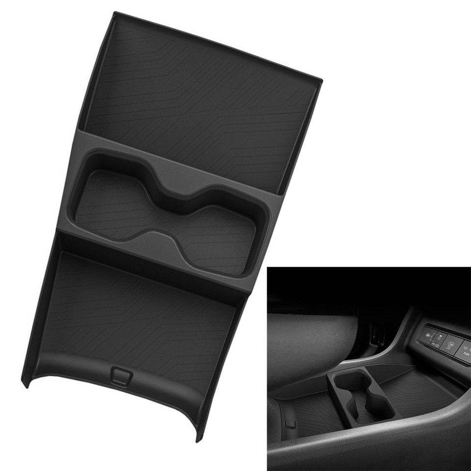 Car Center Console Lower Organizer Storage Box with Cup Holder for 2025 ...