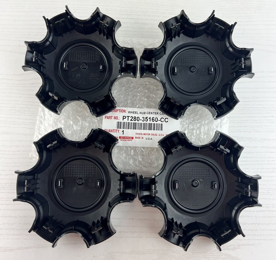 4 of 16-22 Toyota Tacoma OEM Center Cap 42603 YY290 NEW Charcoal PT280 ...