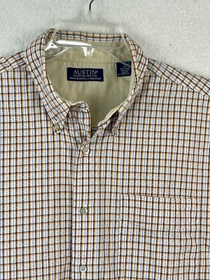 Austin Clothing Textured Men’s Shirt XL Lightweight Summer Cool Casual ...