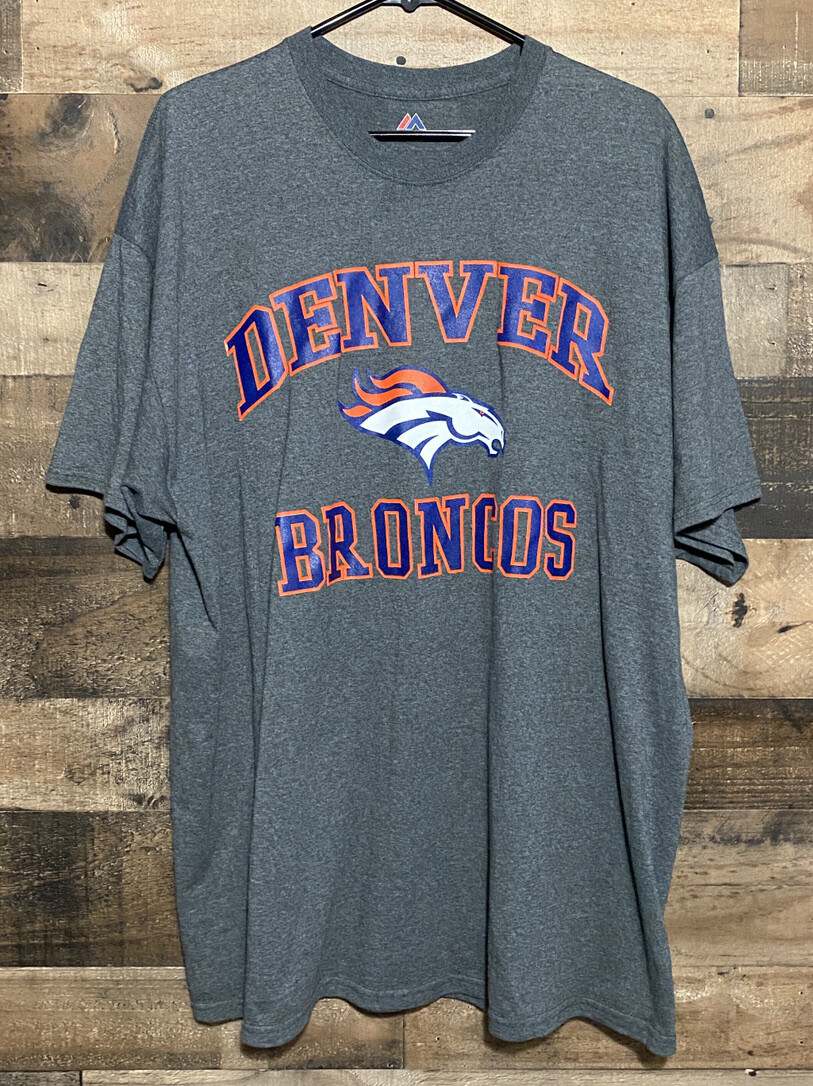 Majestic Denver Broncos Football T-Shirt Size XXL | eBay