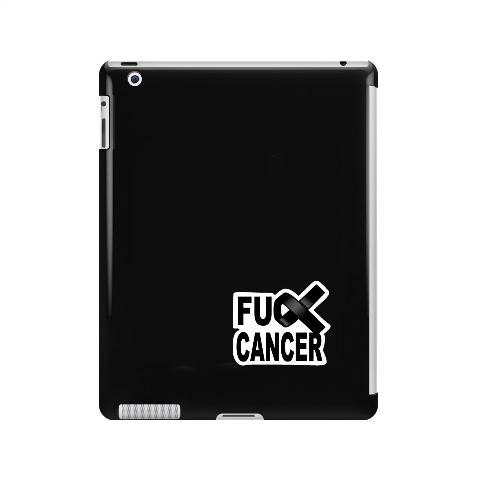 f**k cancer with black ribbon vinyl sticker 100 x 87mm car bumper ...