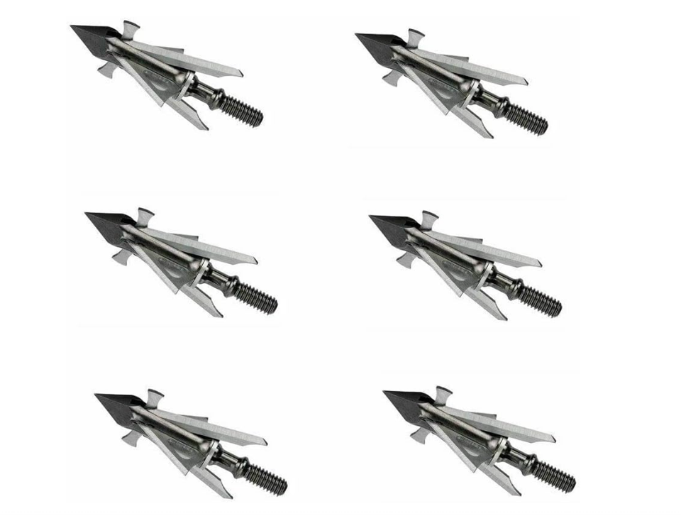 6PCS Crossbow Archery Broadheads 100 Grain Arrowhead Mechanical for Compound Bow | eBay