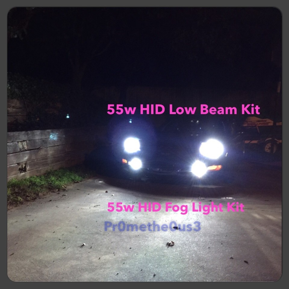 97-04 c5 Corvette 55w SUPER BRIGHT Low Beam HID Kit (Crisp White w ...