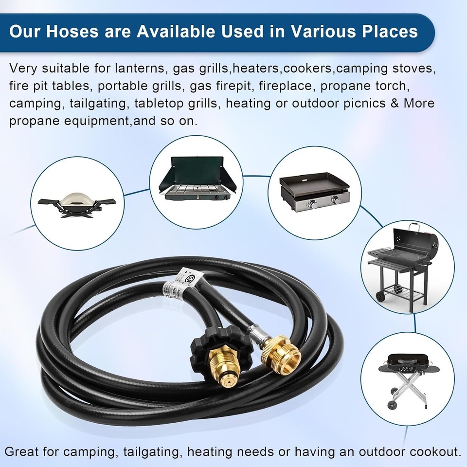 Propane Heater Adapter Hose Assembly Compatible Mr. Heater Big Buddy ...