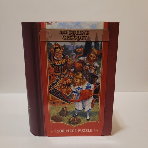 New Masterpieces Alice "The Queen's Croquet" 500 Pc Puzzle Book Box | eBay