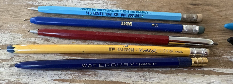 Vintage office pens Bic Banana Lindy Wearever Plymouth Eberhard ...