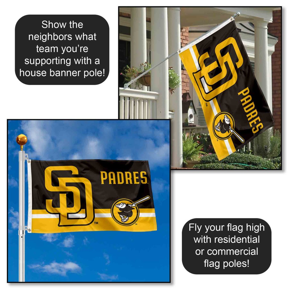 San Diego Padres Logo Insignia Banner Flag | eBay