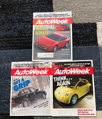 Acura Integra & GS-R (3 AutoWeek magazine lot from 1990; 1992 & 1994 ...