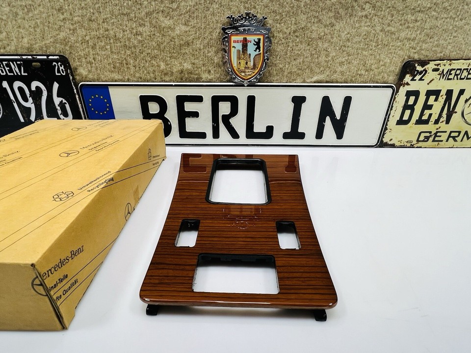 Mercedes Benz W126 C126 Burl Wood Walnut Shifter Panel A1266802236 ...