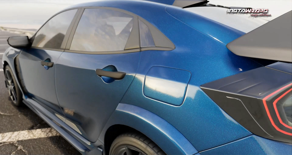 3M 2080 Scotchprint Gloss Deep Blue Metallic Vinyl Car Wrap Film | G217 ...