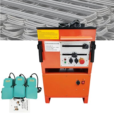 Electric Steel Bar Bender & Cutter Rebar Bending Machine Feet Pedal ...