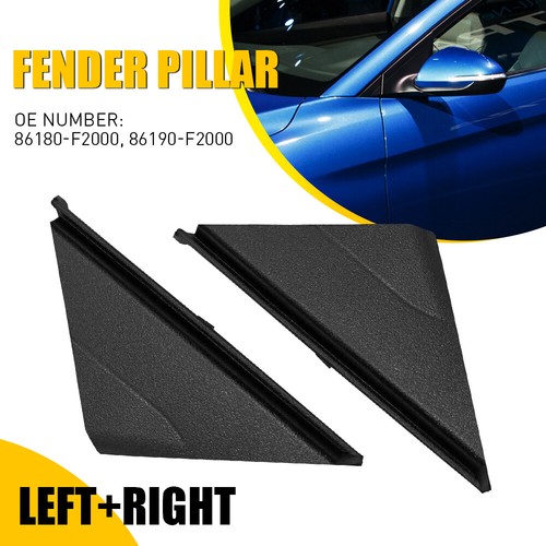 2x Side View Mirror Corner Cover Trim Triangle Fender Fits 17-20 ...