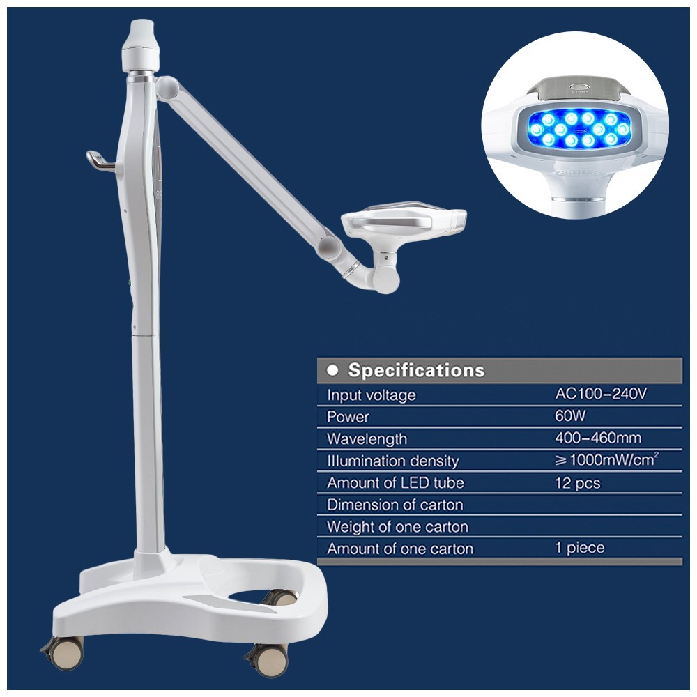 60W Dental LED Bleaching System Teeth Whitening Lamp with Double Screen ...