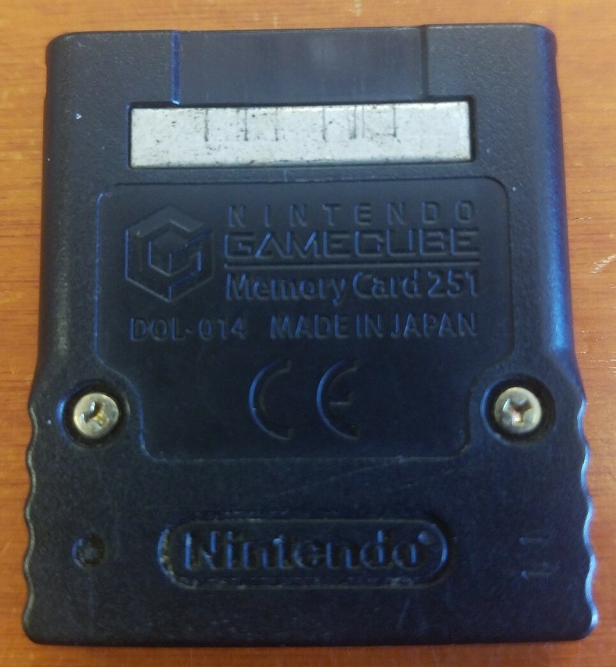 OEM ORIGINAL 251 BLOCK GAMECUBE GAME SAVE MEMORY CARD CHIP WII DOL-014 ...