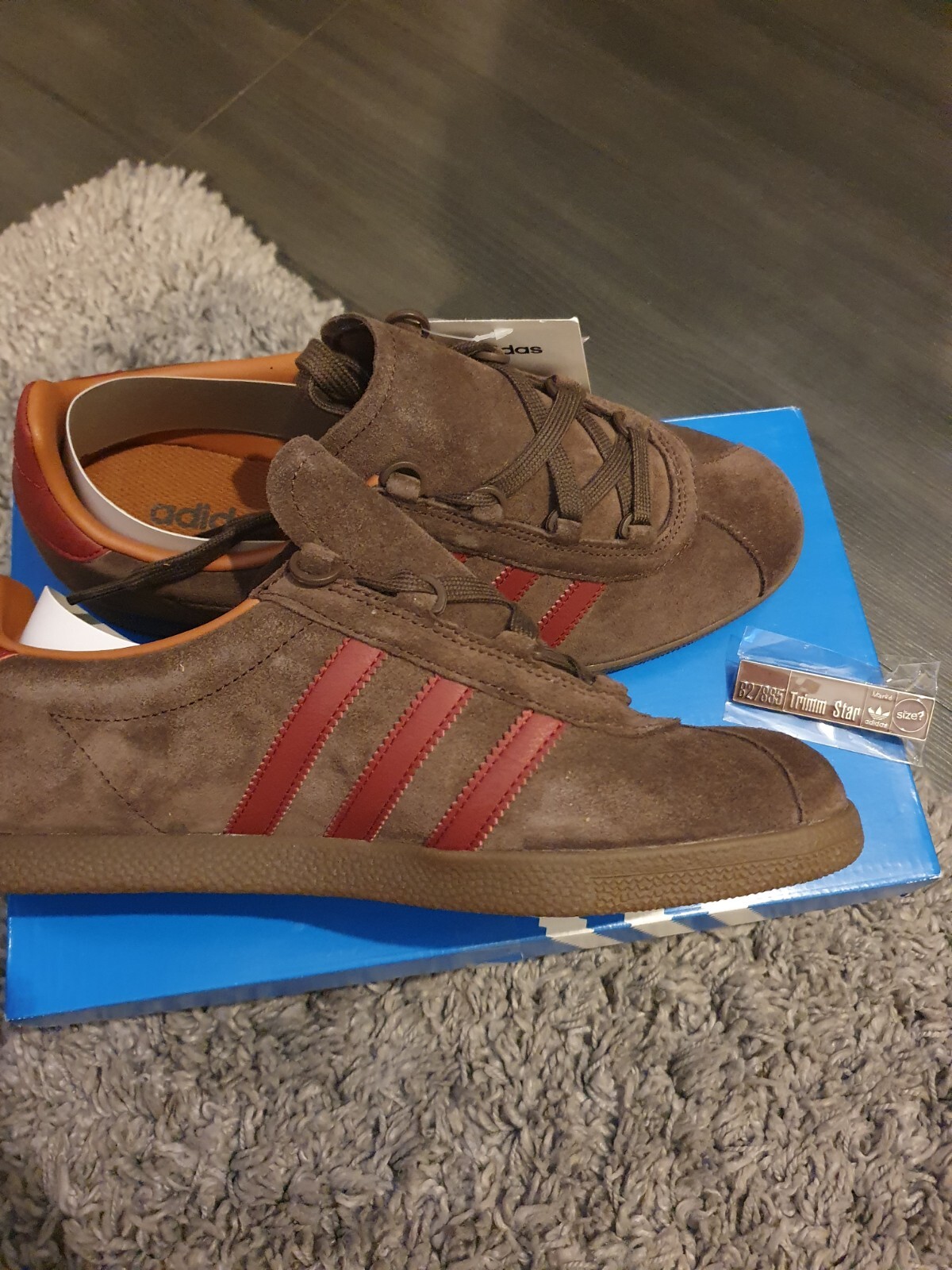 Adidas Trimm Star Brown Collegiate Burgundy B27865 BNWB Size UK 7.5 | eBay