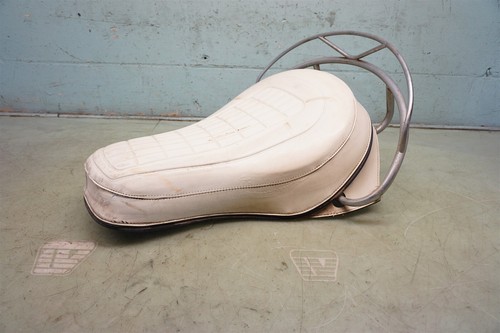 Harley Davidson Panhead Shovelhead Buddy Seat With Rail White *TZ32 | eBay