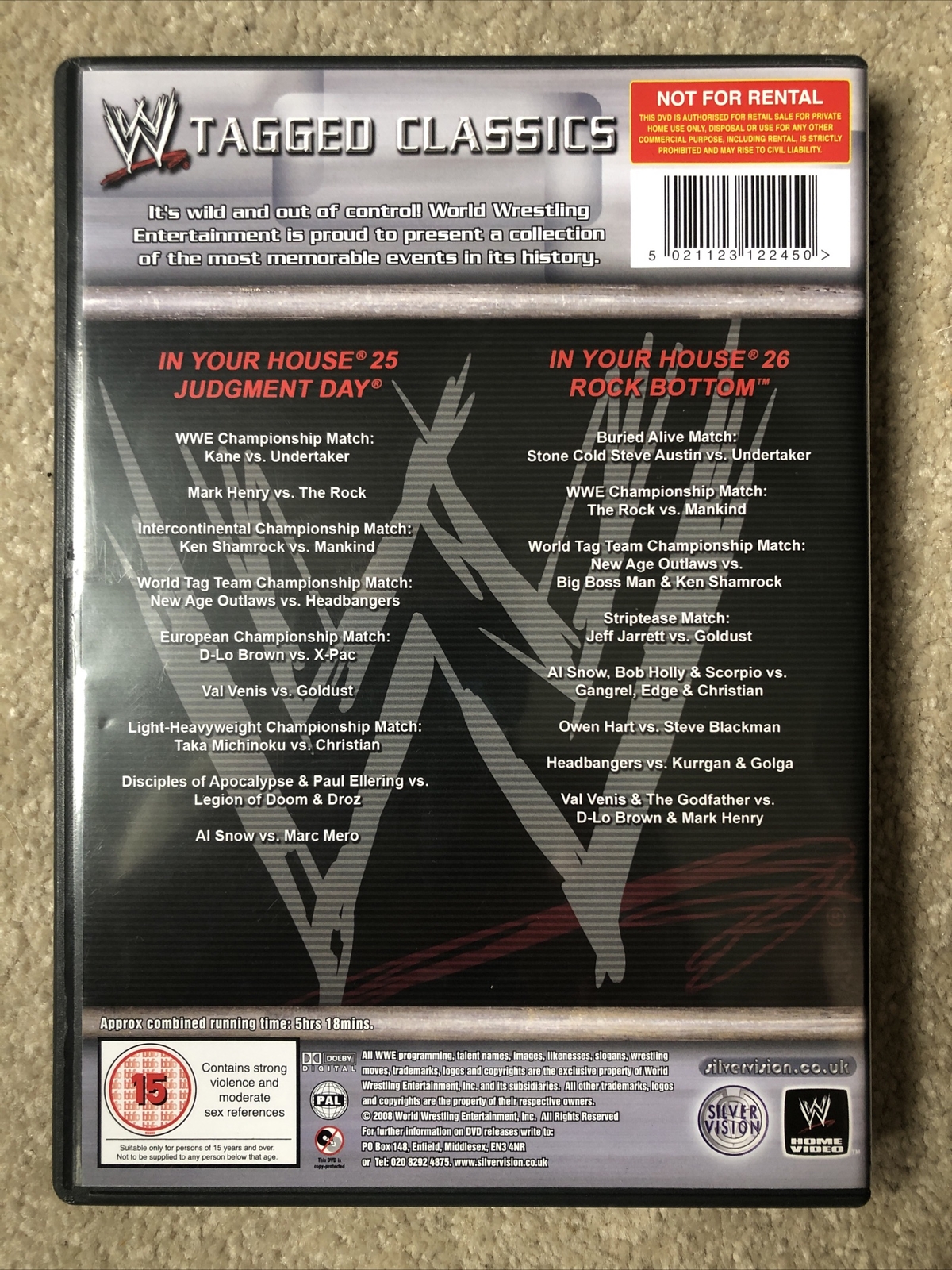 WWE - In Your House 25 - Judgement Day/26 - Rock Bottom (Box Set) (DVD ...