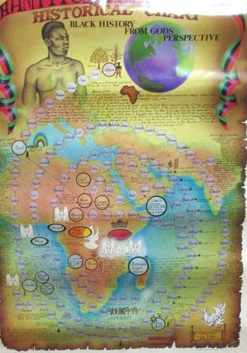 HAMITIC EXPRESSIONS THE BLACK HISTORICAL LARGE COLOR CHART WITH ...