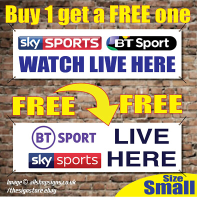 Sky Sports Bt Sport printed banner bar pub | Grelly UK