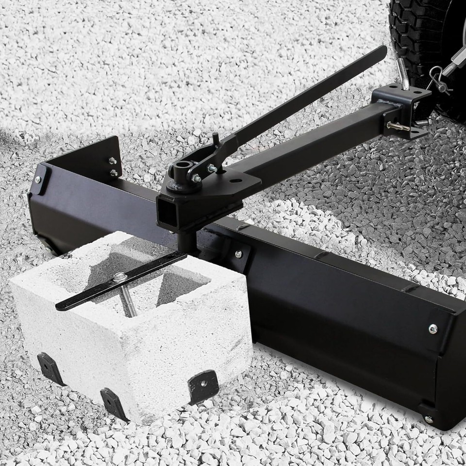 42" Tow Behind Box Scraper Solid Steel Ground Blade Rust Resistant Lawn ...