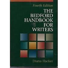 THE BEDFORD HANDBOOK FOR WRITERS By Diana Hacker - Hardcover Excellent ...