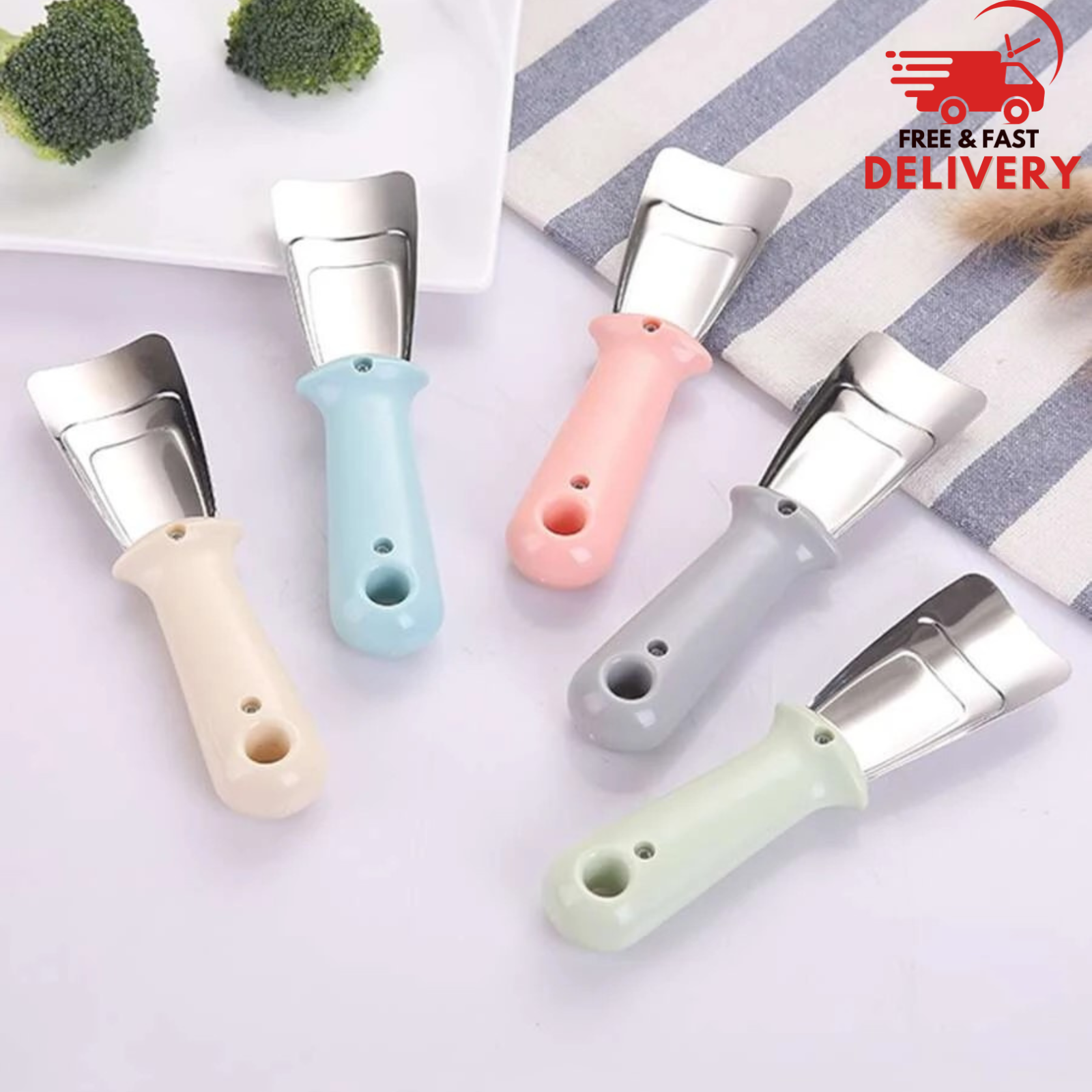 1pc Fridge Ice Scraper Stainless Steel Freeze Deicers Kitchen Household ...