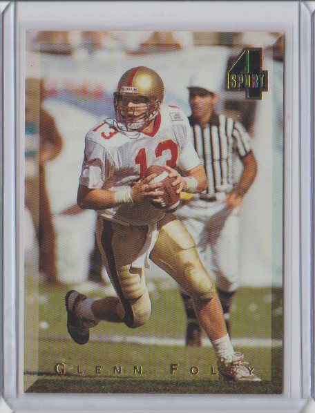 1994 Classic Four Sport Rookie #107 Glenn Foley Boston College Eagles ...