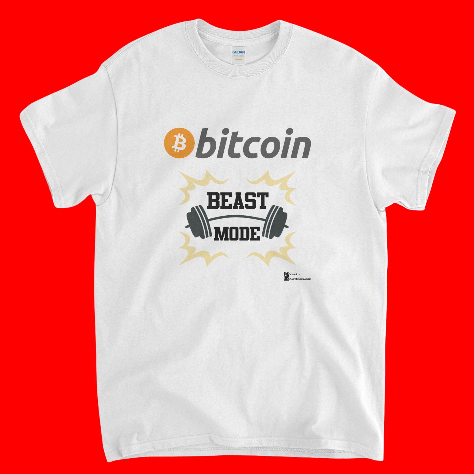 Bitcoin BTC Crypto Cryptocurrency White T-Shirt Gildan 5000 #285 ...
