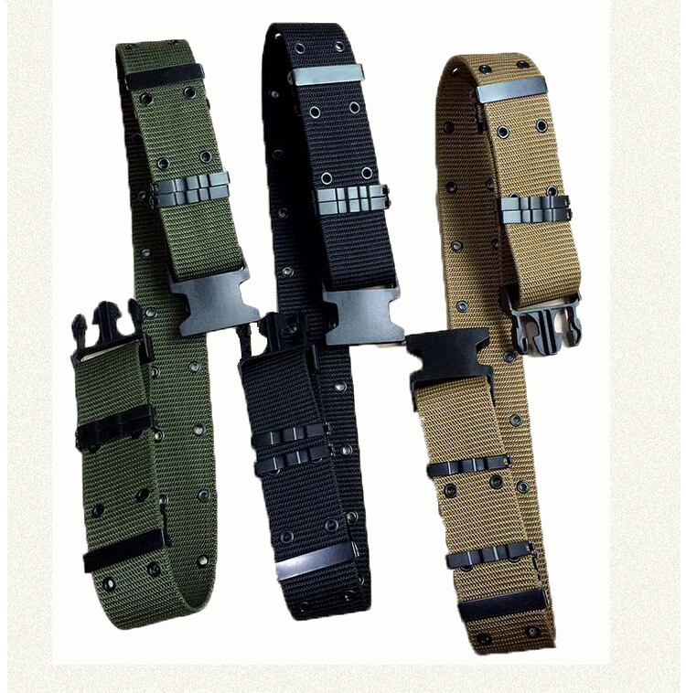 Tactical Military Pistol Belt Nylon Webbing Belt ALICE Marine Corps ...