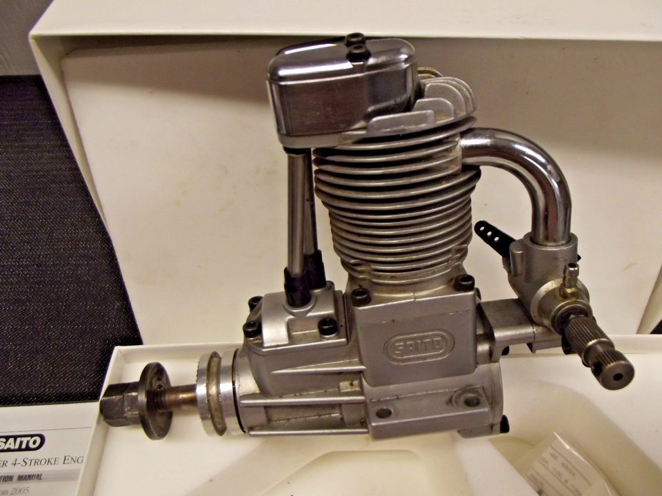 Saito FA-100 Four Stroke Engine R/C Model Airplane RC Motor Nitro gas ...