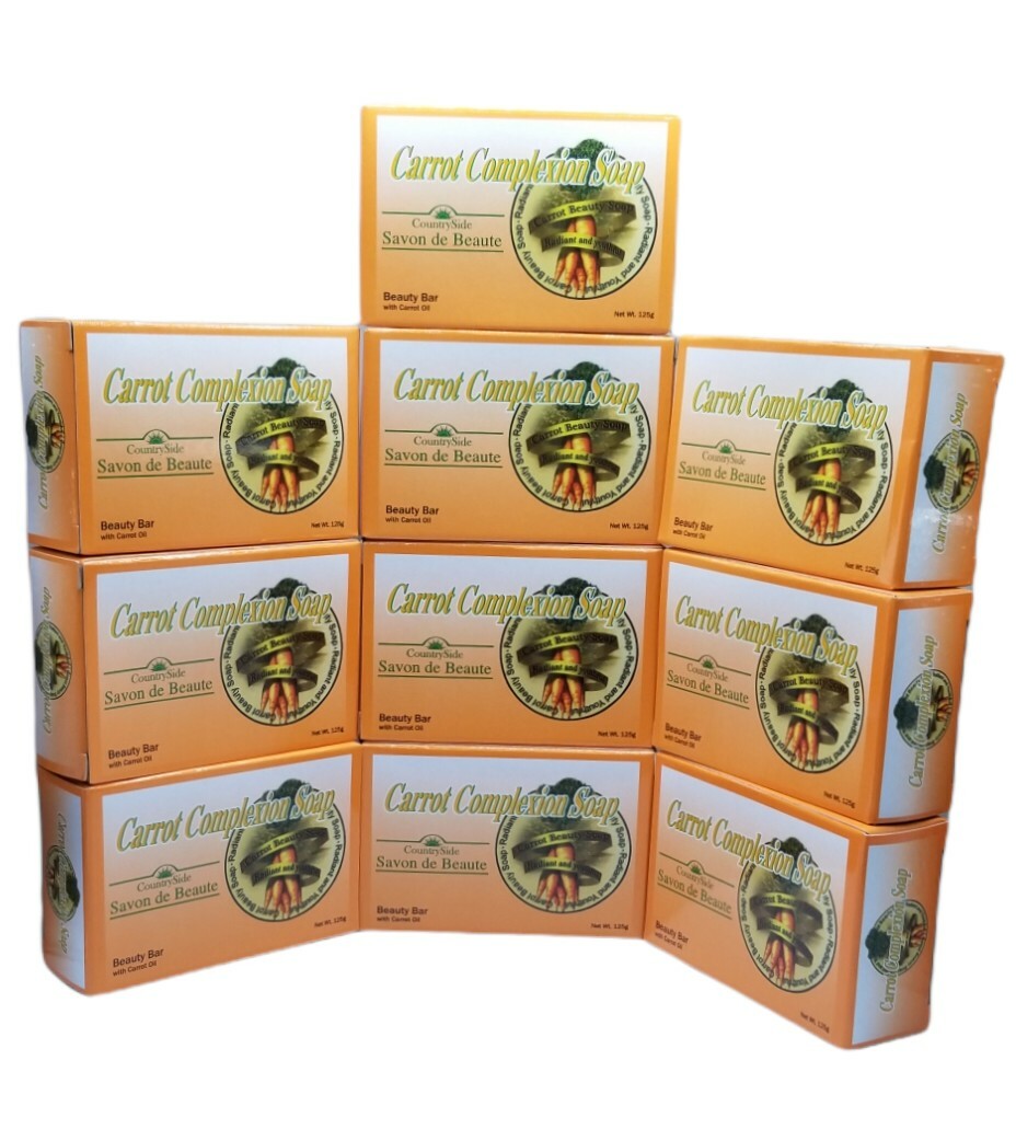 10 BARS Carrot Complexion Soap Beauty Bar Carrot Oil-125g | eBay