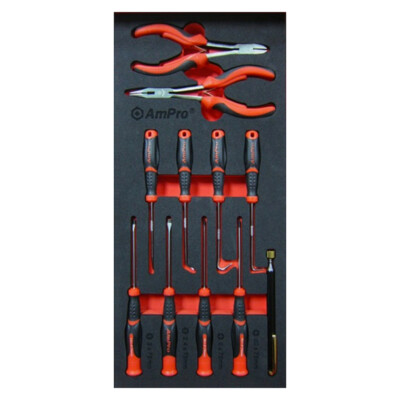 11pc Ampro Pick Pilers/Hooks/Screwdrivers Garage Tool Kit Set Heavy ...