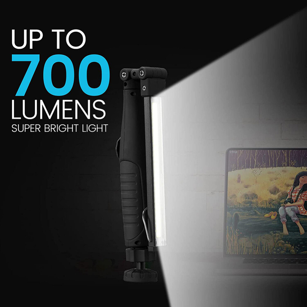 2PCS Foldable Work Light Rechargeable Magnetic Inspection Flashlight ...