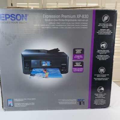 Epson Expression Premium XP-830 Small-in-One All-in-One Printer Scanner ...