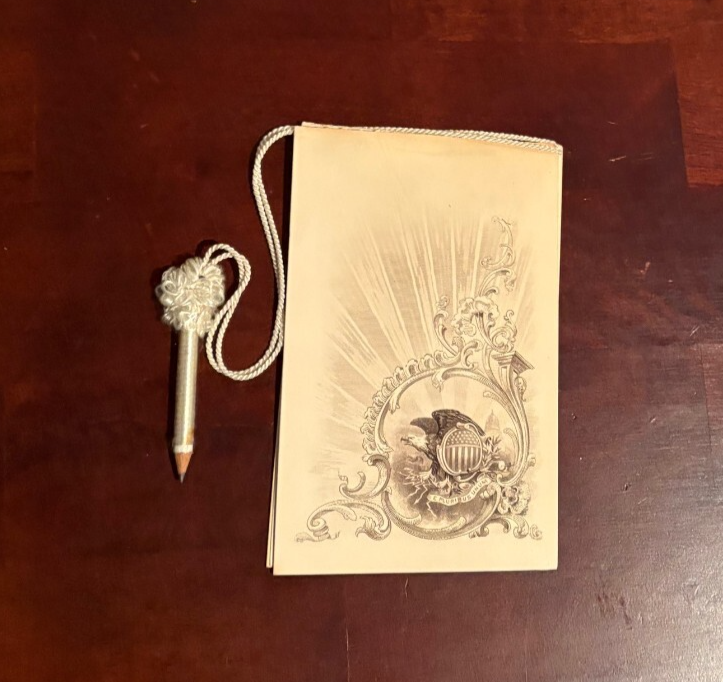 1901 President Inaugural Ball Program McKinley Roosevelt March 4 1901 ...