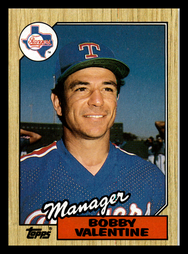 1987 Topps Bobby Valentine Texas Rangers Team Checklist #118 NM-MINT | eBay