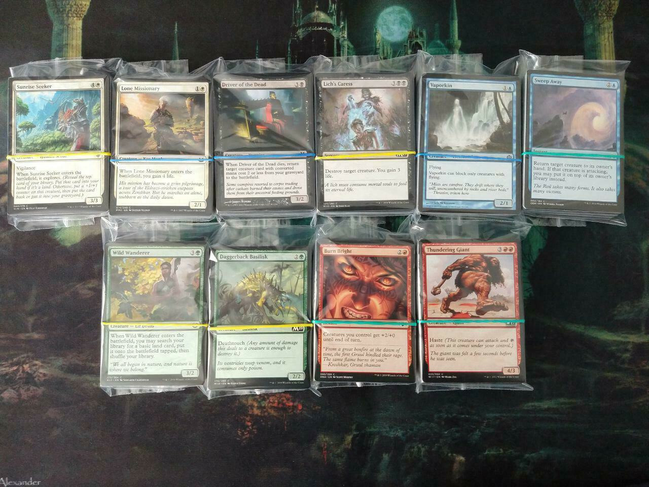 100 Commons Bulk Lot - MTG Magic: The Gathering [Choose Your Colour ...