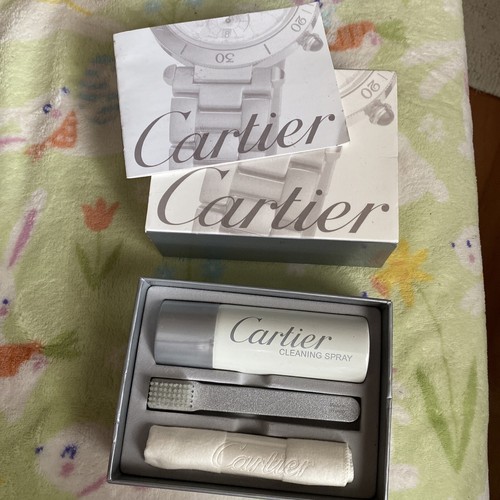 Cartier Cleaning Kit Polishing Metal Bracelet Watch Spray Wipe Brush ...