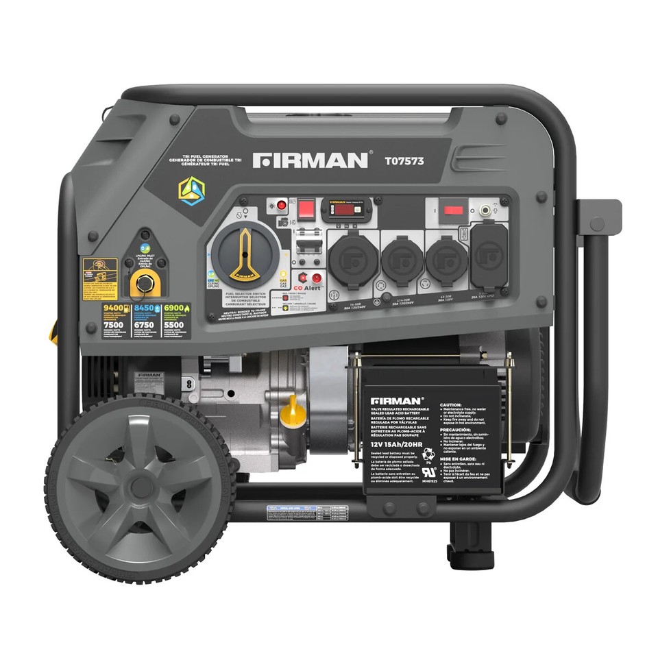 Firman 7500W Tri Fuel Generator – Gas, Propane & Natural Gas – Free ...