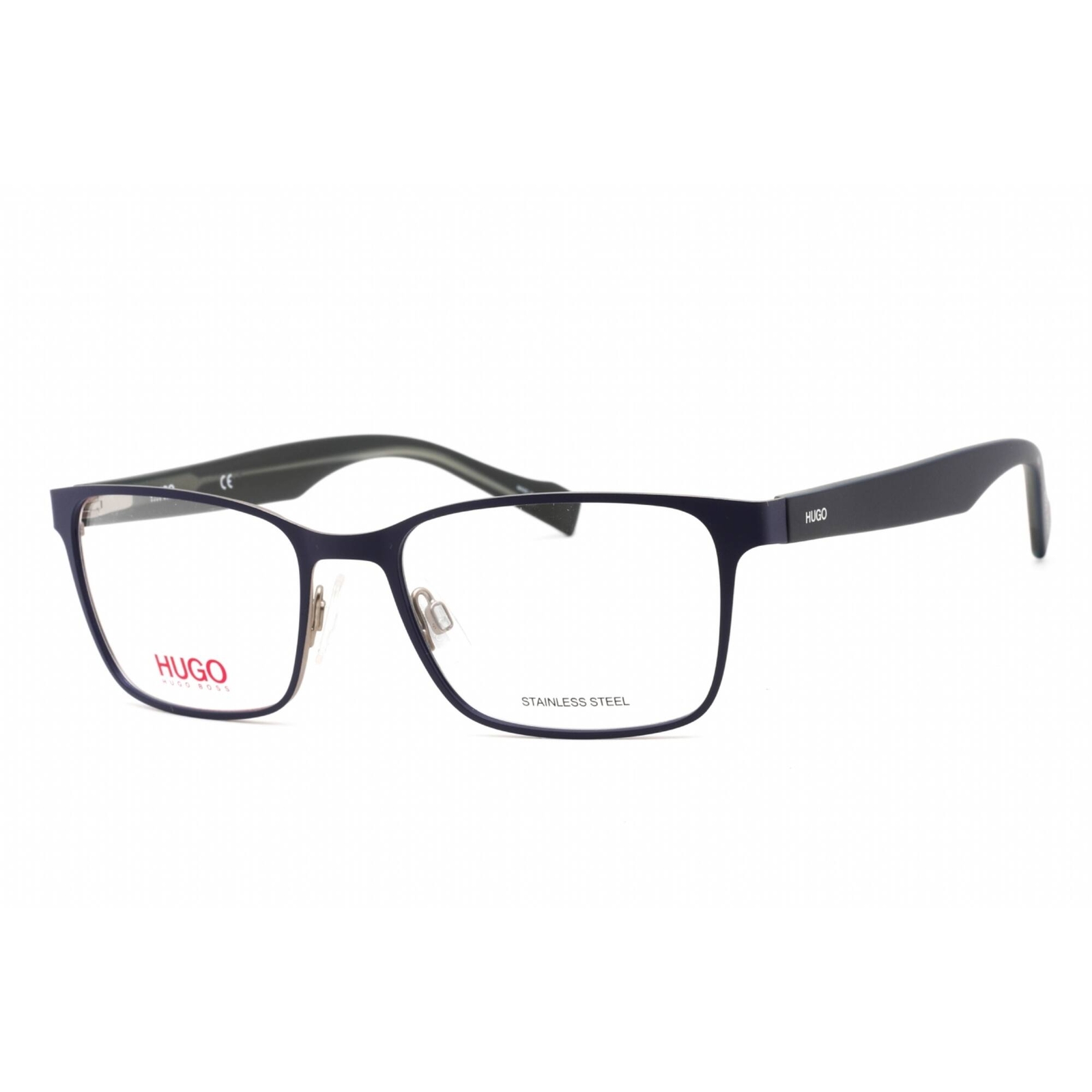 Hugo Men s Eyeglasses Rectangular Blue Grey Acetate Metal Frame HG 0183 hugo-men-s-eyeglasses-rectangular-blue-grey-acetate-metal-frame-hg-0183