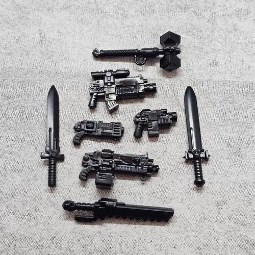 SciFi Weapons Pack Lot Black Blocks Accessories for Minifigures wbx4k ...