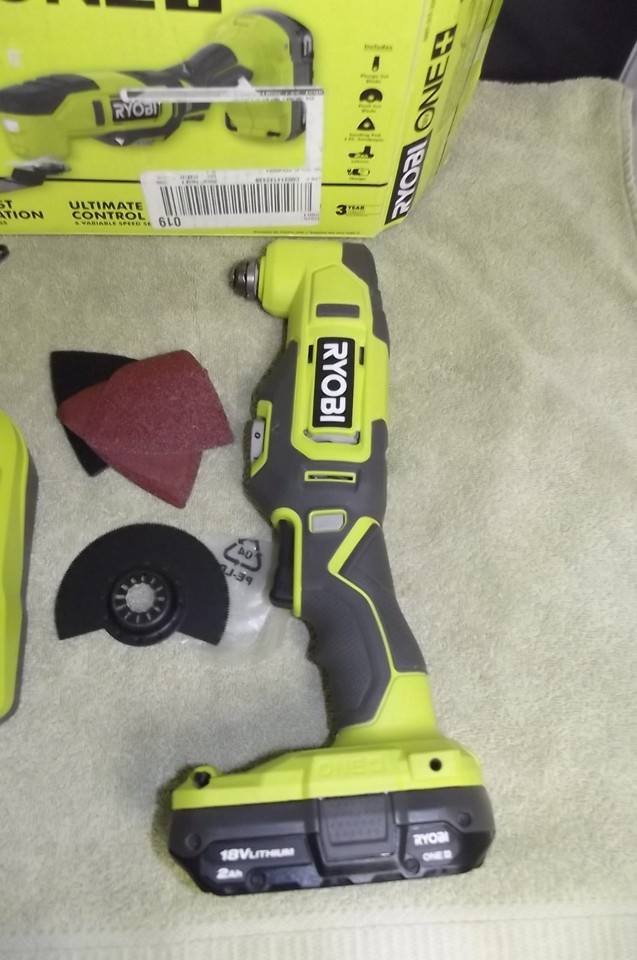 RYOBI PCL430 18V Cordless Multi-Tool Kit with 2.0 Ah Battery and ...