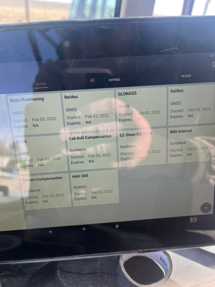 Case IH XCN-1060 GPS Display w/ NAV 500 Receiver and Trimble Ez-Steer ...