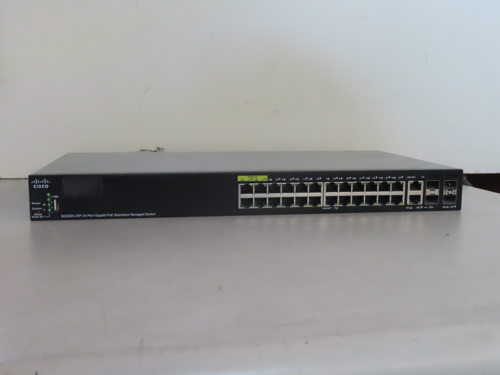 Cisco SG350X-24P 24-Port Gigabit PoE Stackable Managed Switch | eBay